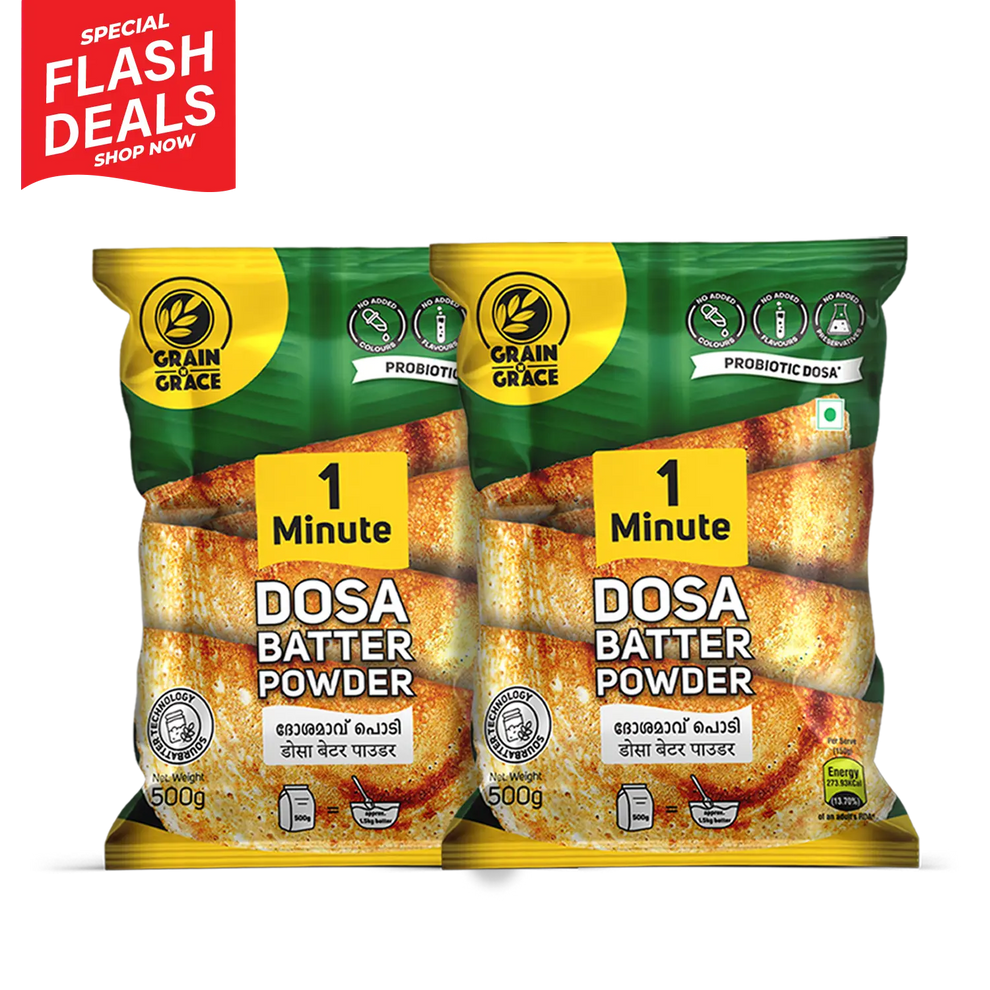 Dosa Batter Powder – Special 2-Pack Bundle Offer – Grain N Grace